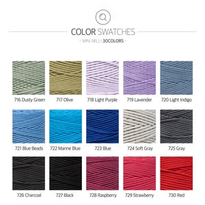 DIY Crochet Bag Package: Yarn and Pattern, Accessories - Mini Milli ...