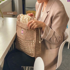 DIY Crochet Net Bag Package: Yarn and Pattern, Accessories - Soi Butter ...