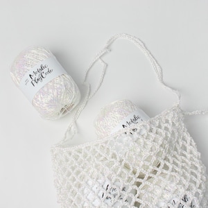 Metallic Play Code Yarns (250g) : Crochet, Knitting and More, Polyester Yarn Perfect for Bags ...