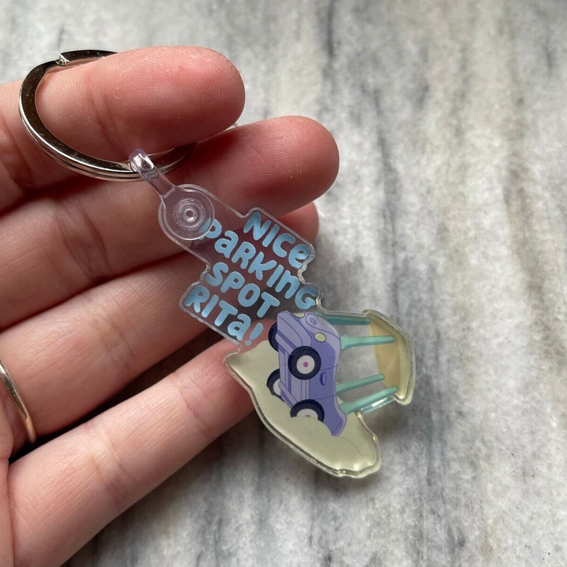 Bluey Rita Car Keychain - Etsy