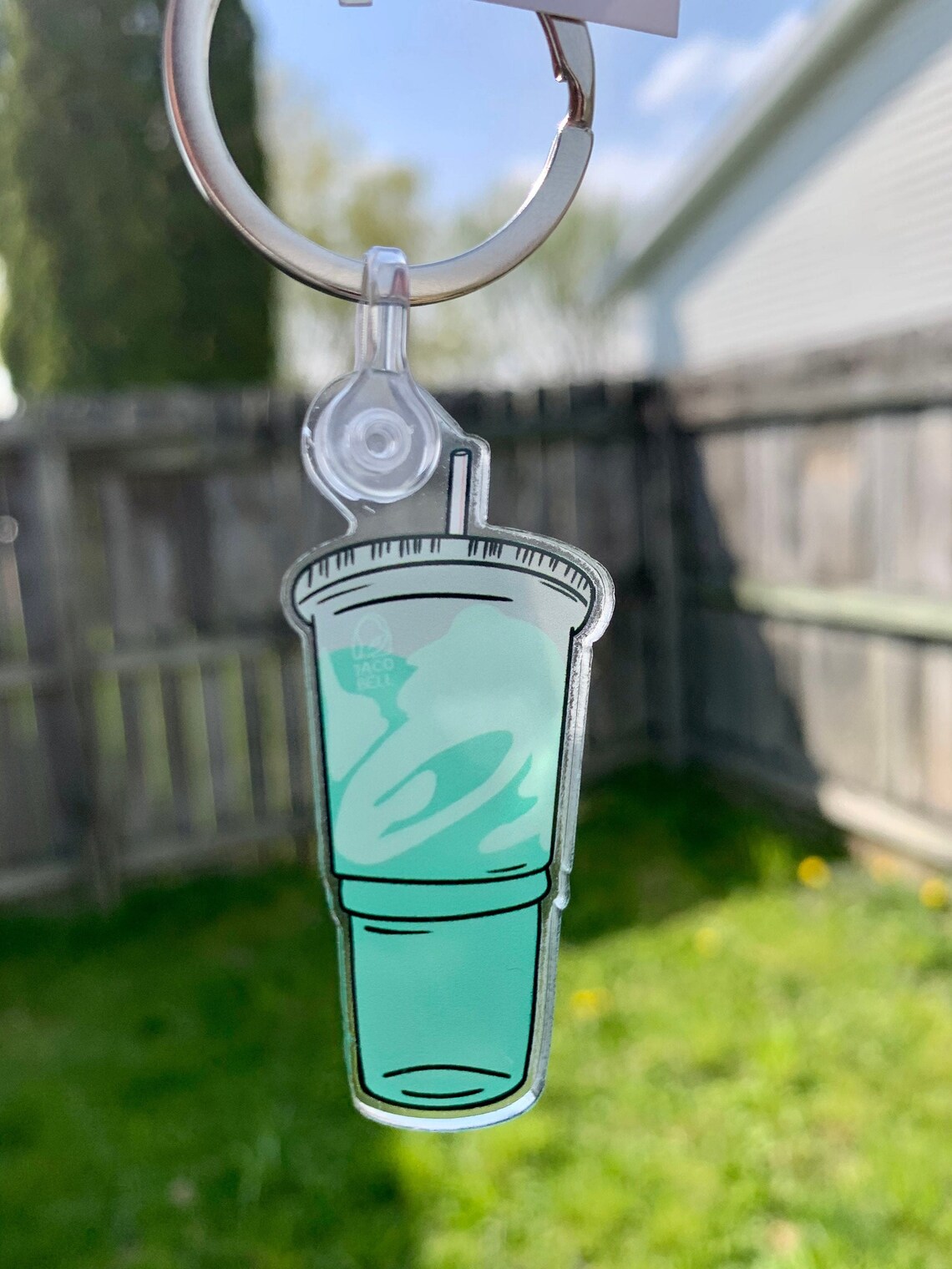 Taco Bell Baja Blast Keychain - Etsy