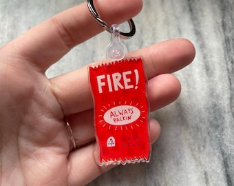 Taco Bell Hot Sauce Packet Keychain - Etsy