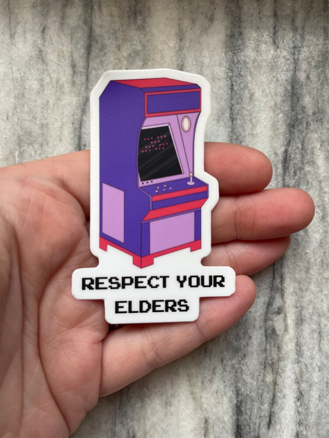 Respect Your Elders Video Game Vinyl Waterproof Sticker - Etsy