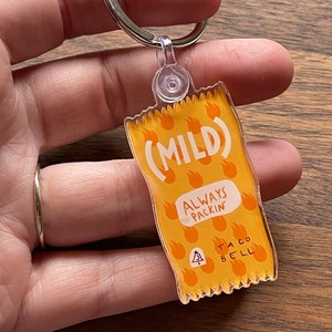 Taco Bell Mild Sauce Packet Keychain - Etsy