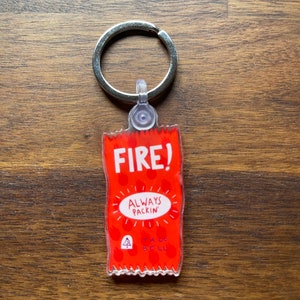 Taco Bell Fire Sauce Packet Keychain - Etsy