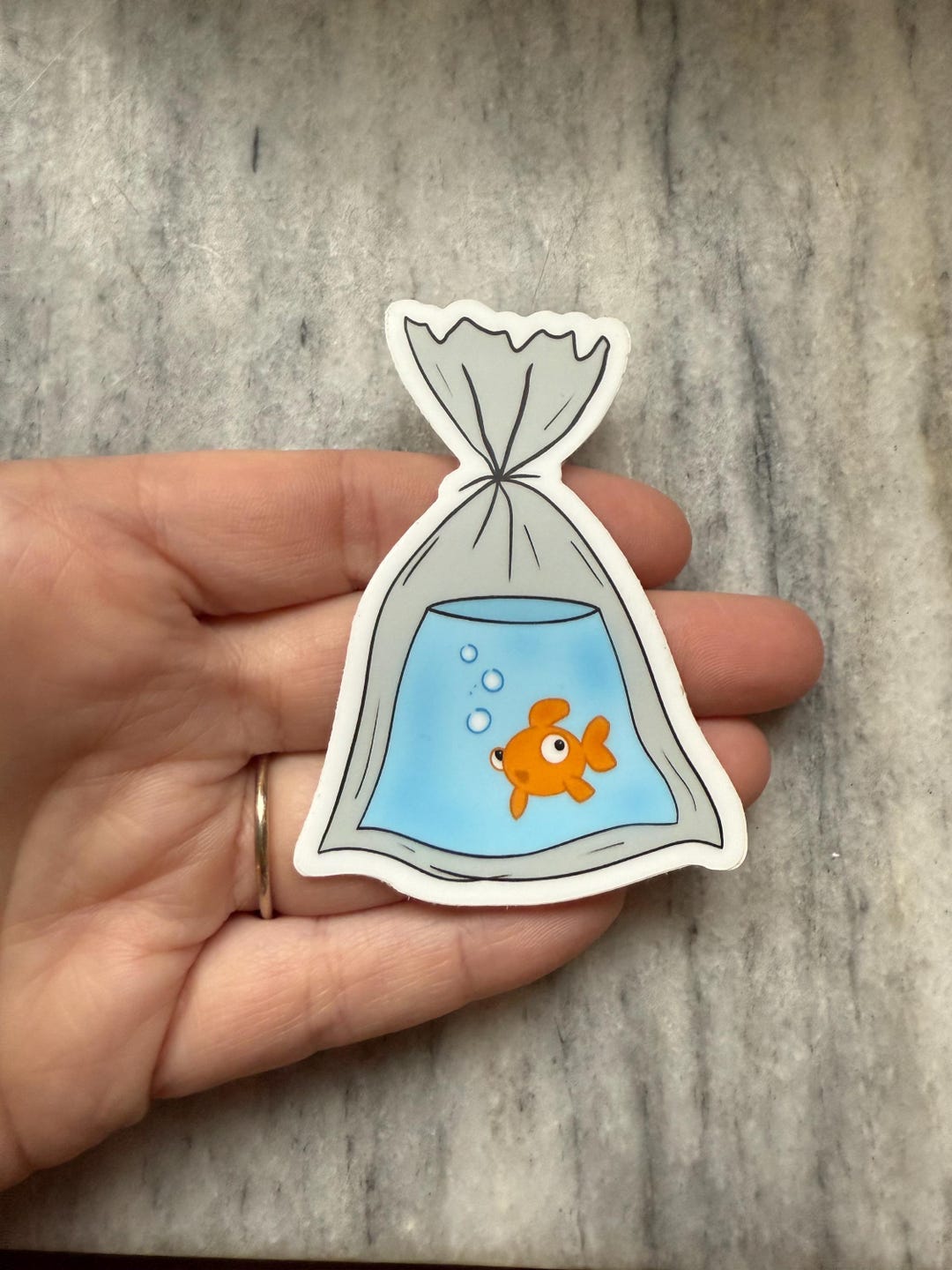 Goldfish | Laptop Sticker | Notebook Sticker | Vinyl Sticker ...