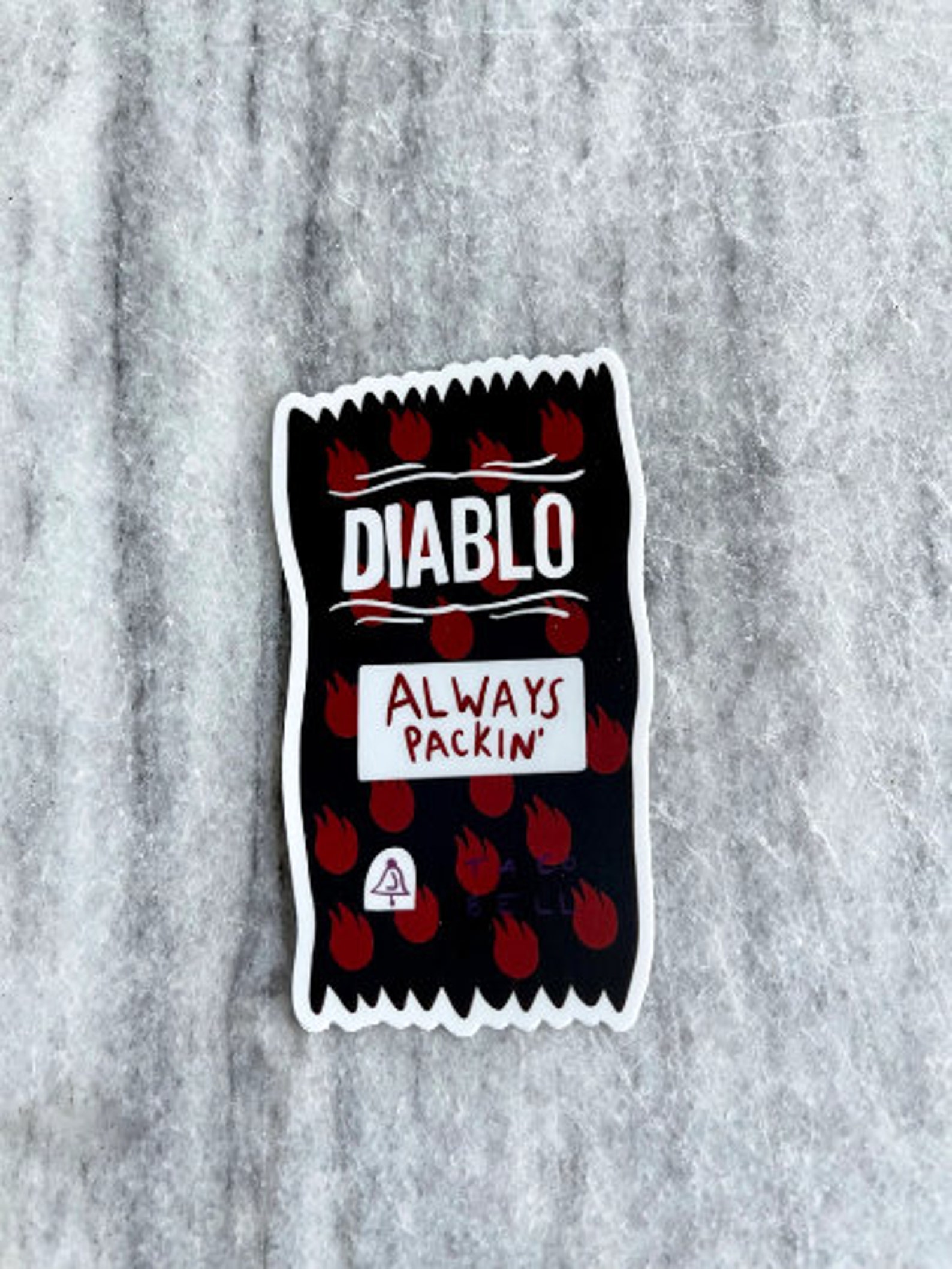 Taco Bell Diablo Sauce Packet Sticker Laptop Sticker - Etsy