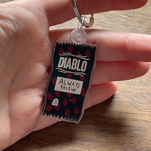 Taco Bell Diablo Sauce Packet Keychain - Etsy