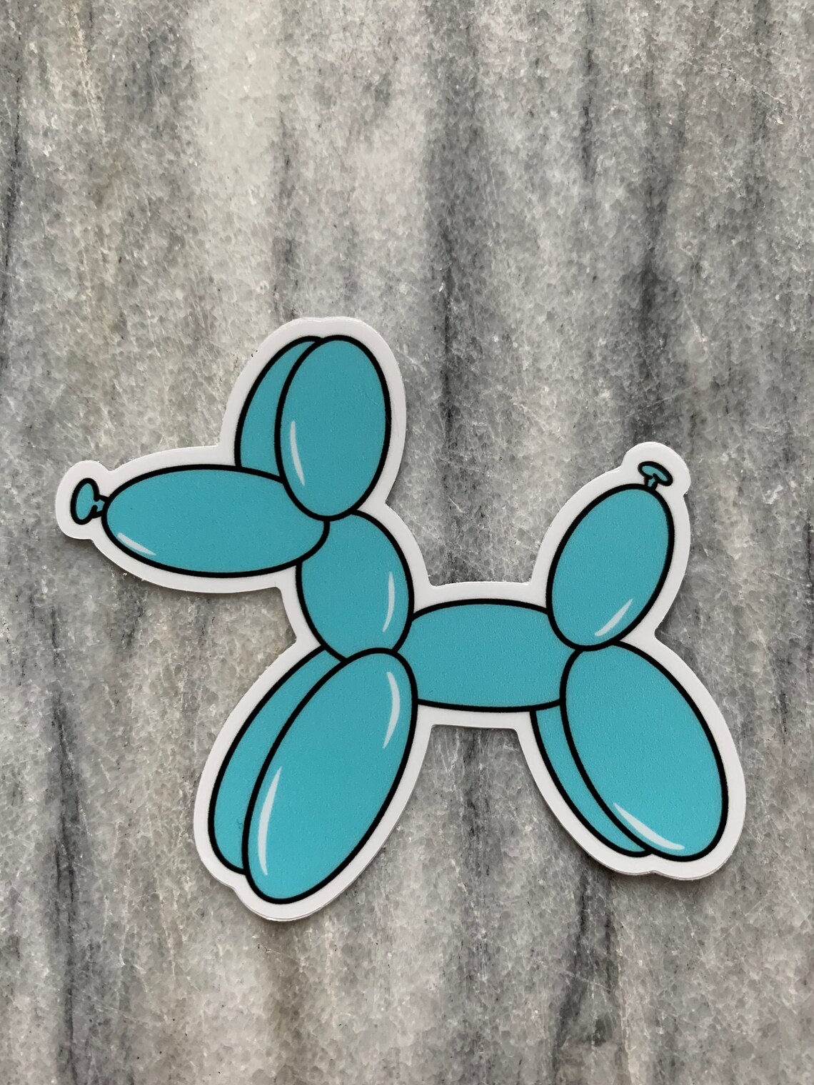 Blue Balloon Dog Sticker Laptop Sticker Notebook Sticker - Etsy