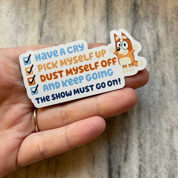 Bluey Cry Checklist - Etsy UK