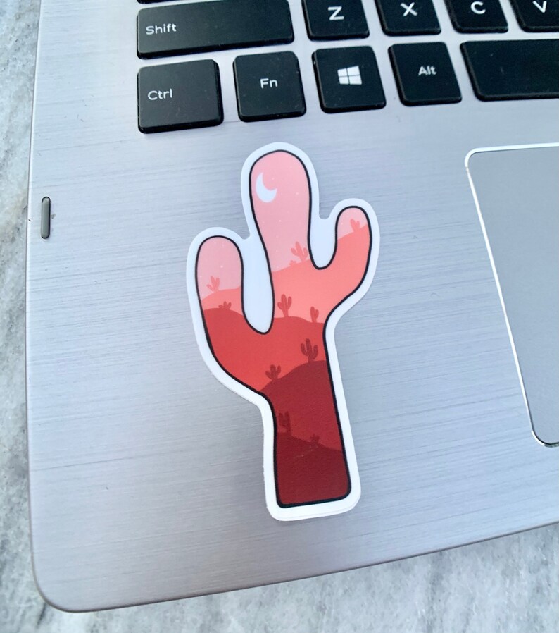 Desert Cactus Sticker Laptop Sticker Notebook Sticker - Etsy