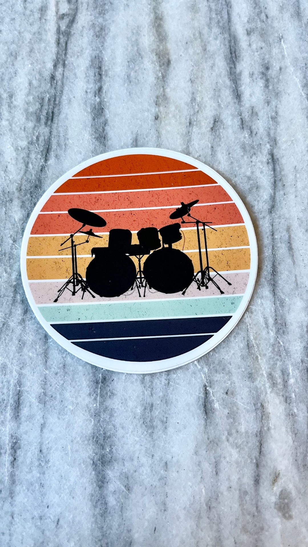Drum Kit Sticker | Laptop Sticker | Notebook Sticker | Vinyl Sticker ...