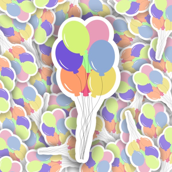 Balloon Bouquet Sticker Laptop Sticker Notebook Sticker - Etsy