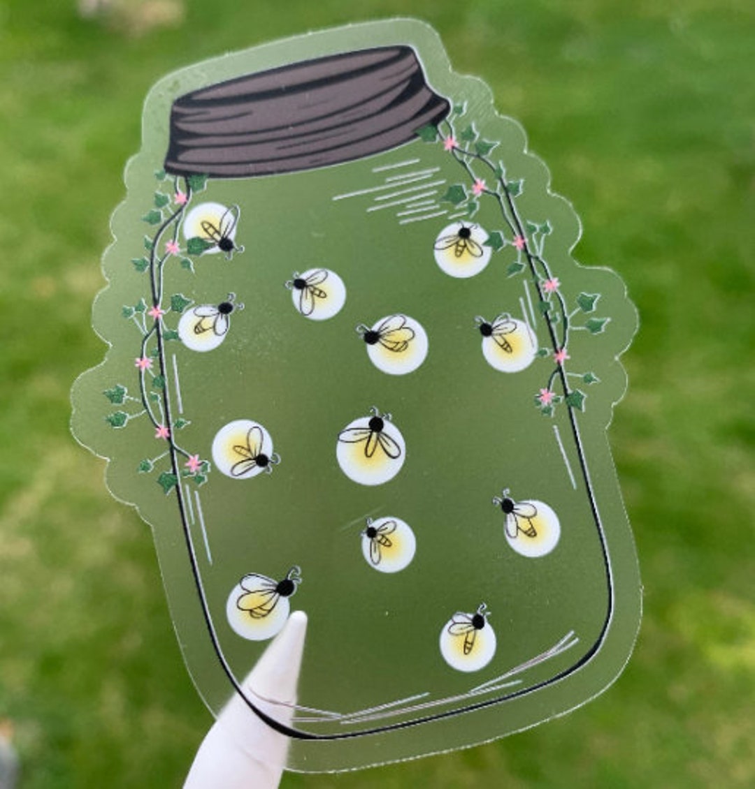 Firefly Jar Clear Sticker | Laptop Sticker | Notebook Sticker | Vinyl ...