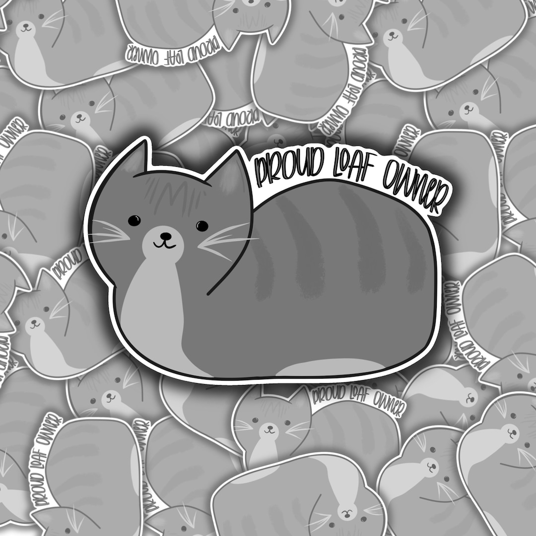 Cat Loaf Sticker Laptop Sticker Notebook Sticker Vinyl - Etsy