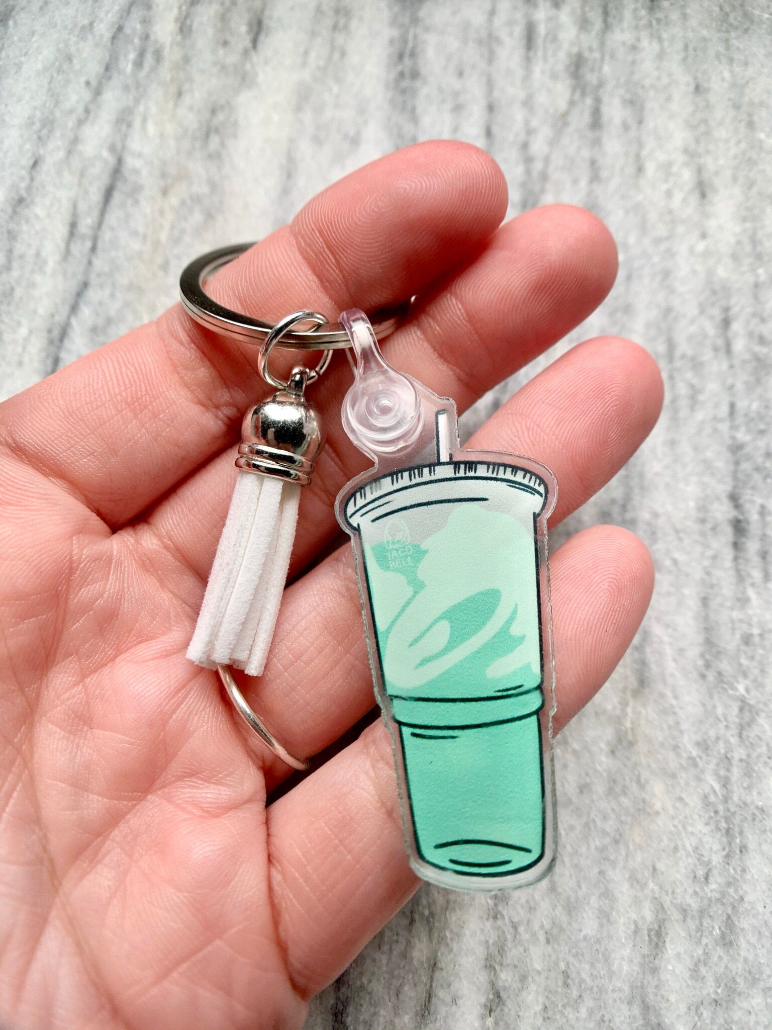 Taco Bell Baja Blast Keychain - Etsy