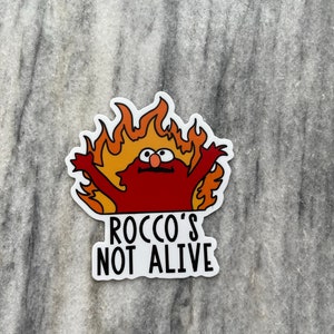 Rocco's Not Alive Sticker | Laptop Sticker | Notebook Sticker | Vinyl ...