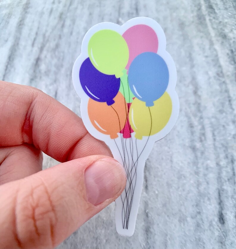 Balloon Bouquet Sticker Laptop Sticker Notebook Sticker - Etsy