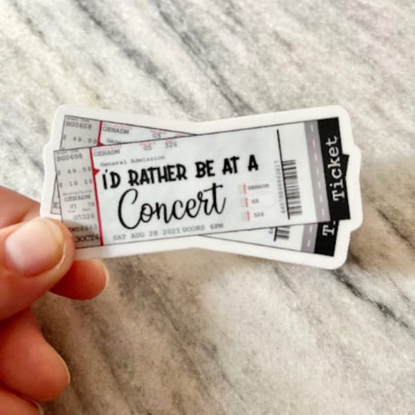 Waterproof Concert Stickers - Etsy UK