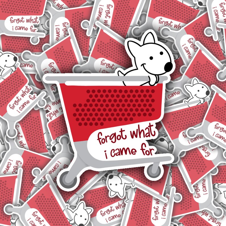 Shopping Cart Sticker Laptop Sticker Notebook Sticker - Etsy