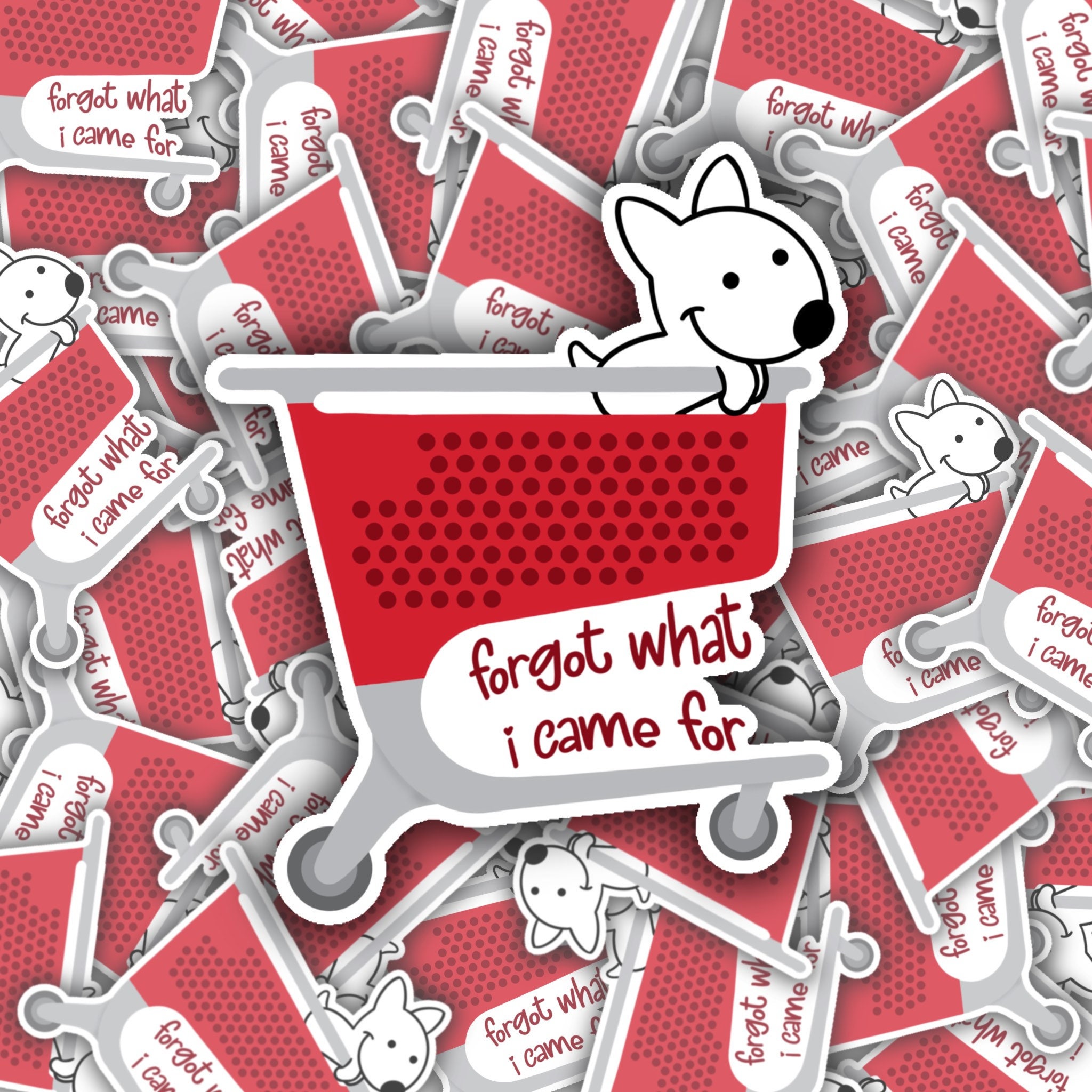 Shopping Cart Sticker Laptop Sticker Notebook Sticker - Etsy