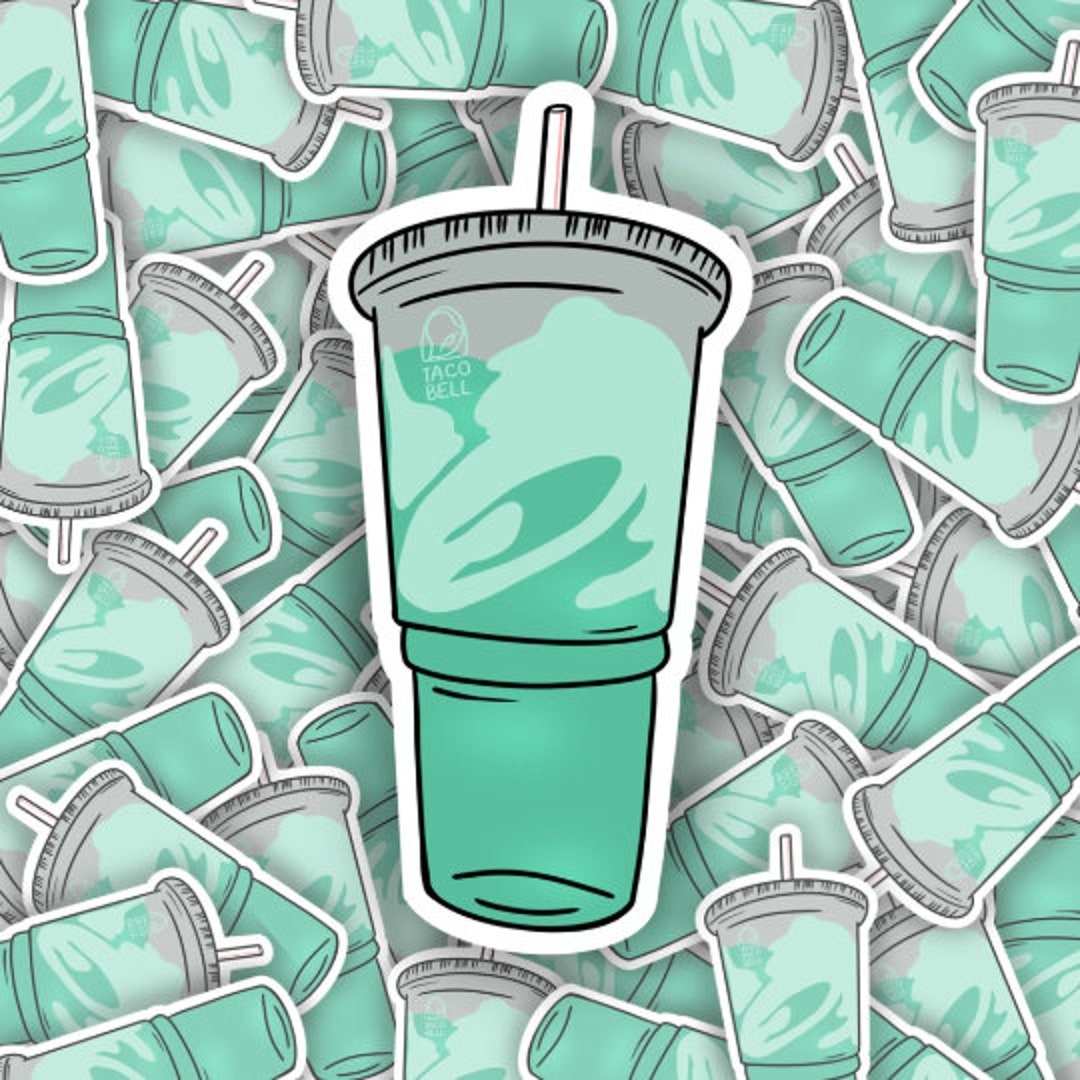 Taco Bell Baja Blast Sticker Laptop Sticker Notebook Sticker Vinyl ...