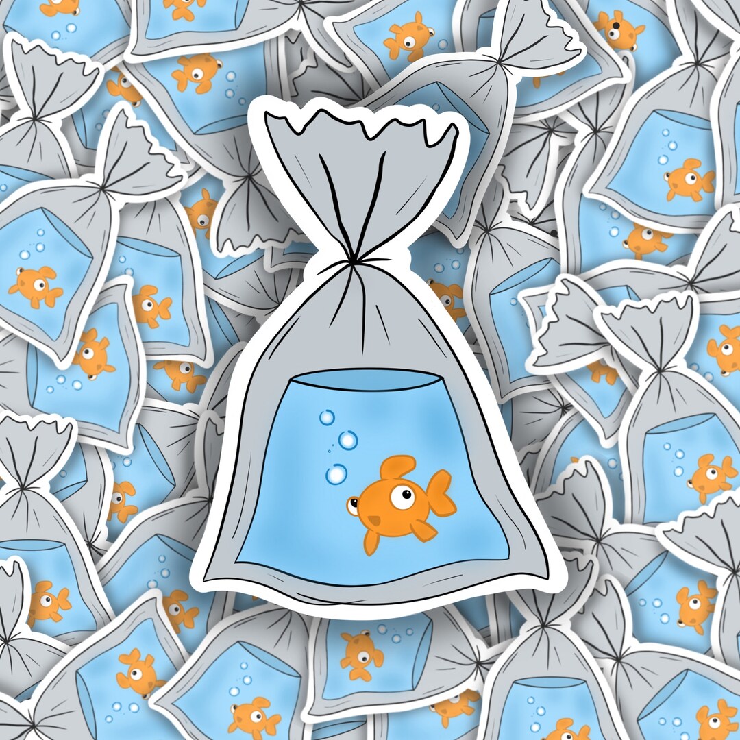 Goldfish Laptop Sticker Notebook Sticker Vinyl Sticker Waterproof ...