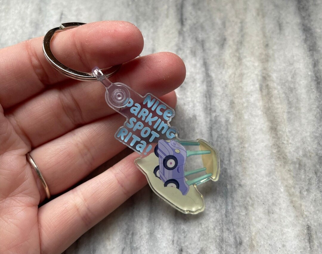 Nice Parking Spot Keychain - Etsy