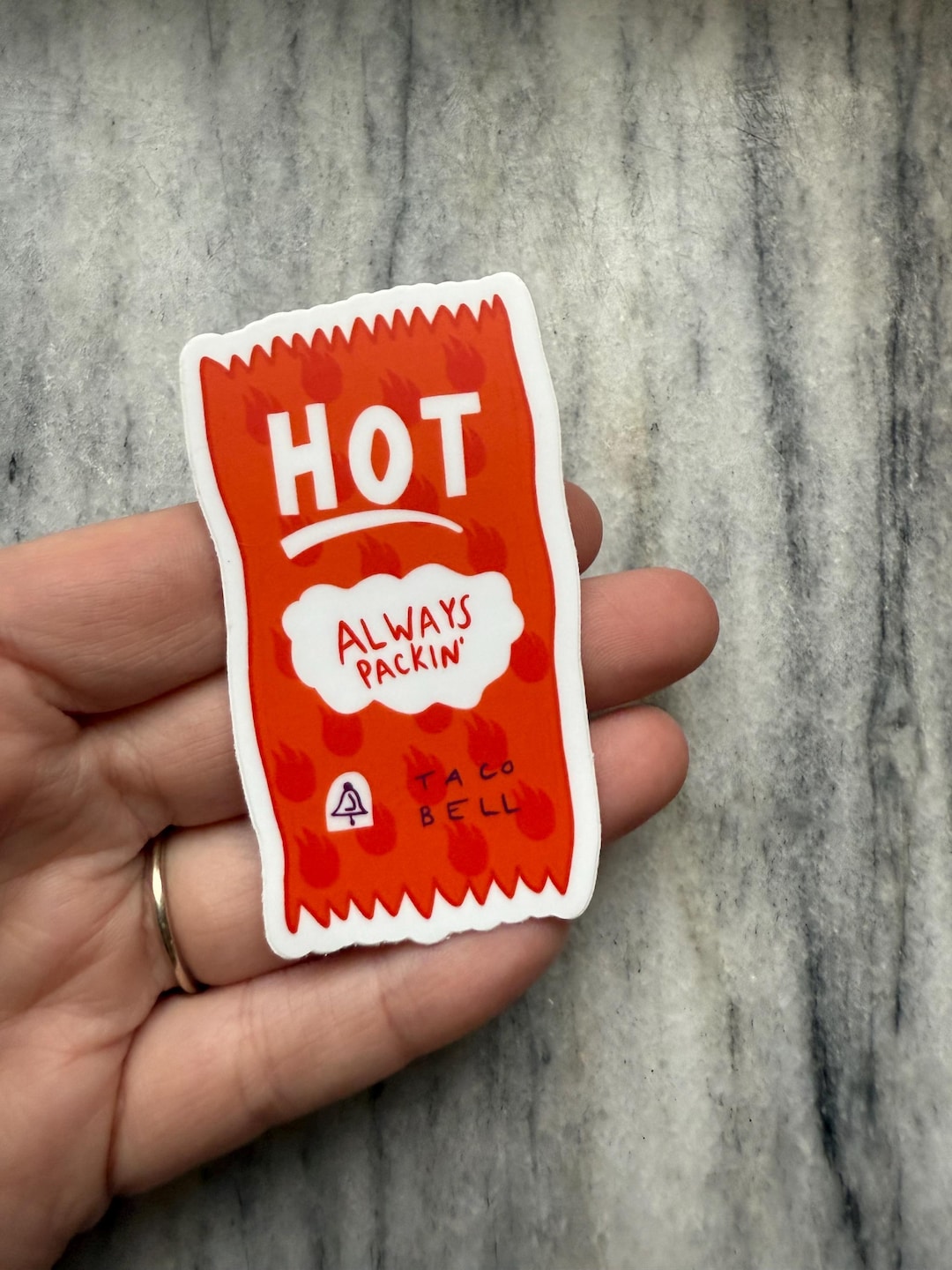 Taco Bell Hot Sauce Packet Sticker | Laptop Sticker | Notebook Sticker ...
