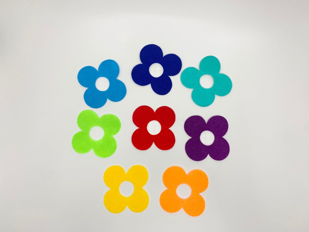 Felt Flower, Cut Outs, Pre Cut Shapes, Felt Shapes for Crafts - Etsy