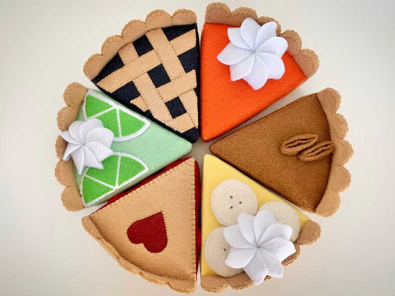 Felt Cherry Pie, Preschool Felt Toy, Pretend Food - Etsy