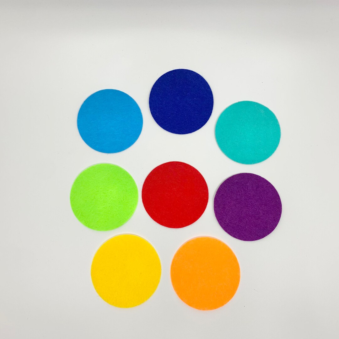 Felt Circles, Cut Outs, Pre Cut Shapes, Felt Shapes for Crafts - Etsy