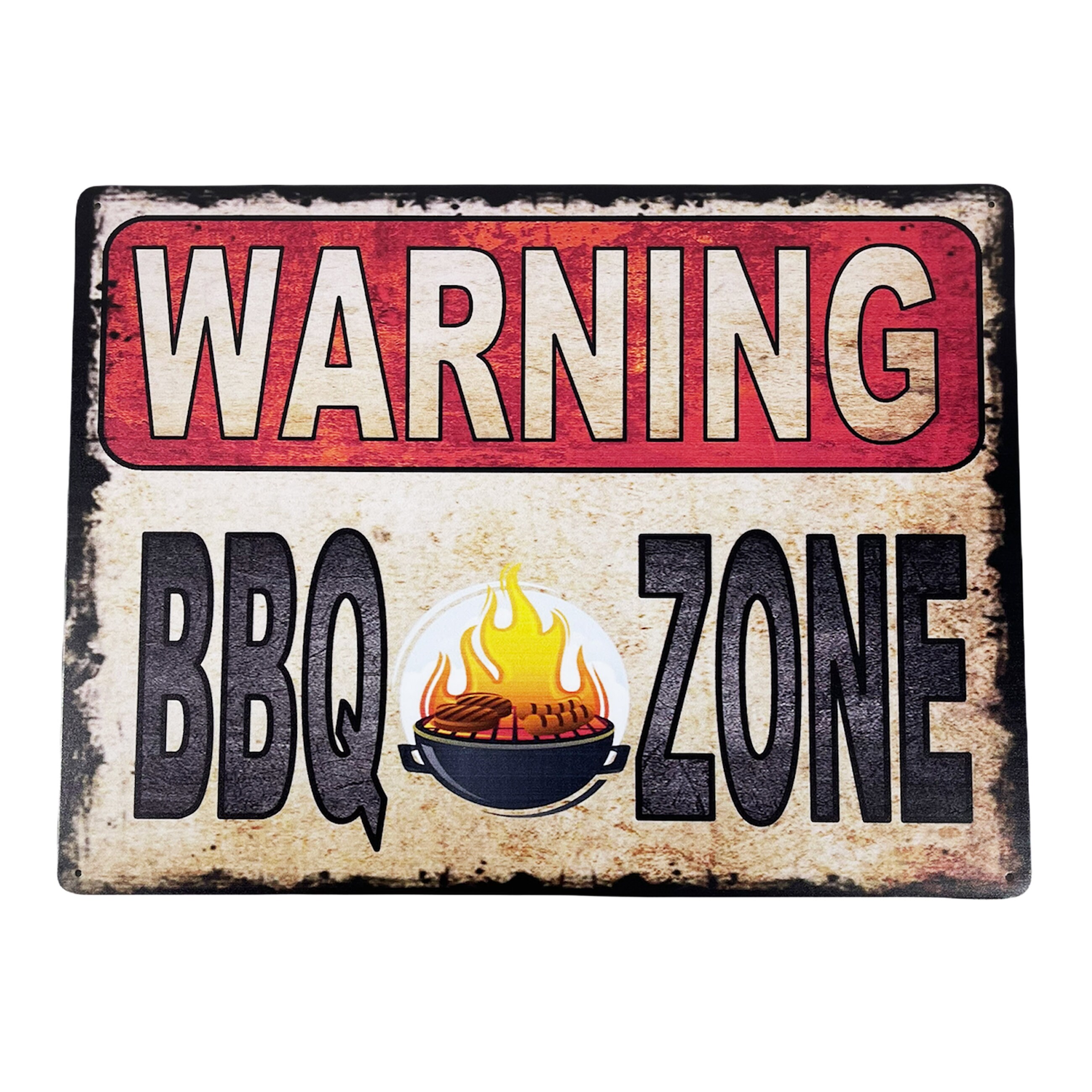 Urbalabs Warning BBQ Barbecue Zone Man Cave Patio Bar Decor - Etsy