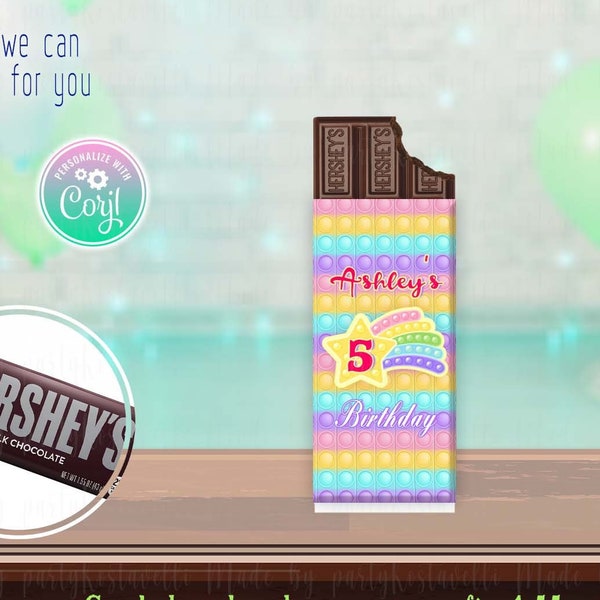 Push Pop Candy Template - Etsy