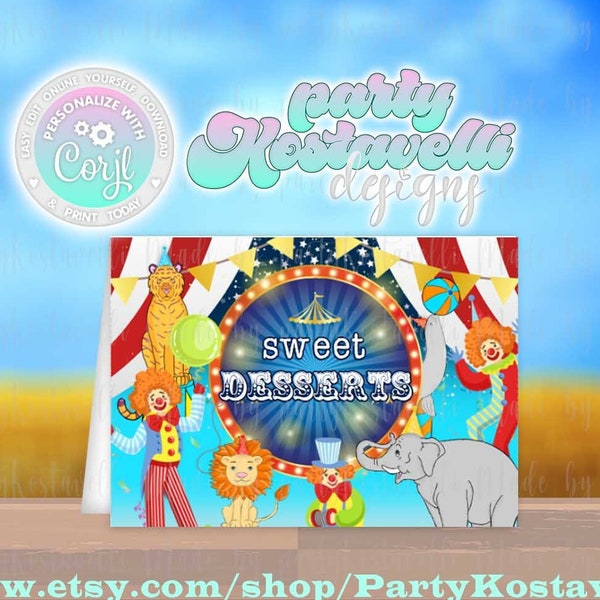 Carnival Food Signs - Etsy