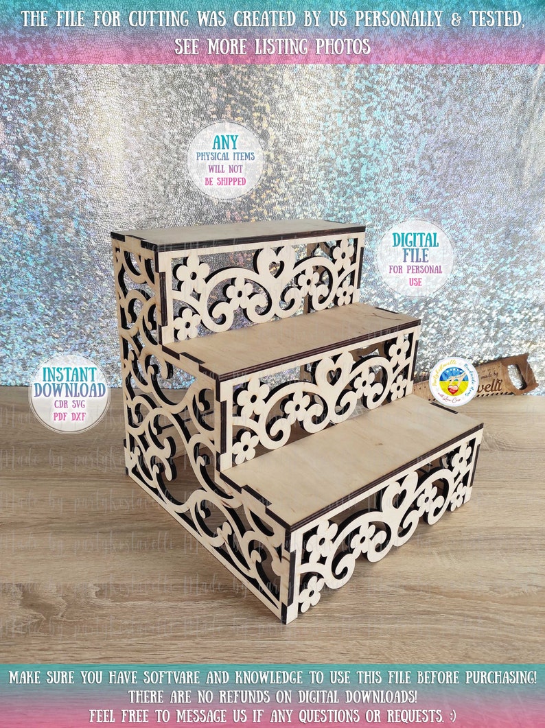 Cupcake Stand Steps Dessert Display Wedding Treat Display - Etsy