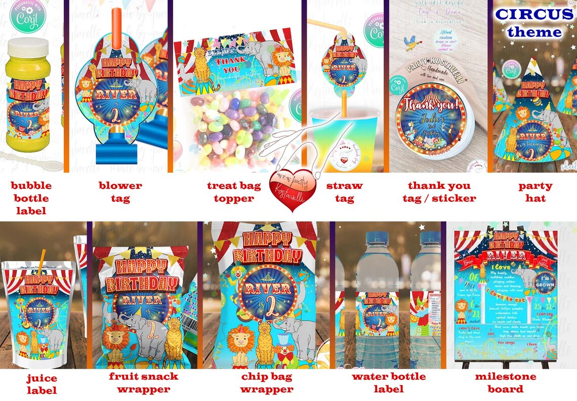 Editable Circus Reward Chart for Kids, Girl Boy Clown Routine Chart ...