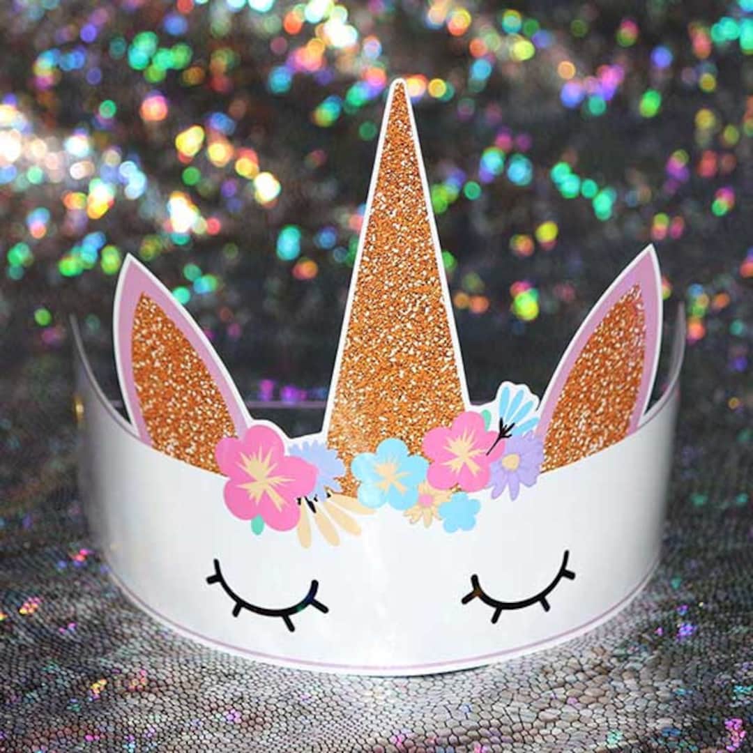 Unicorn Crown Birthday Party Decor Girl Magic Printable Download ...