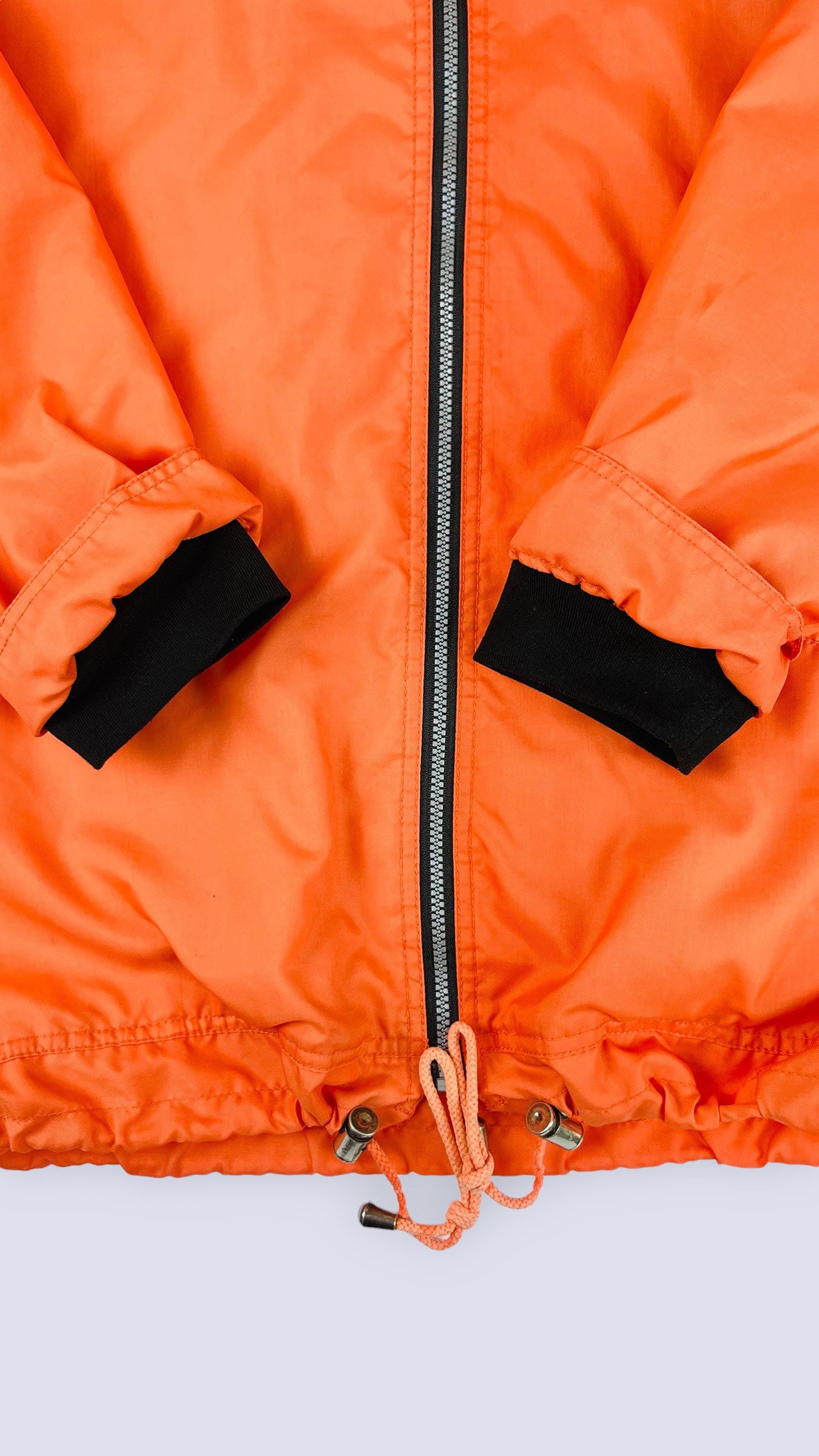 Vintage Pastel Parka Coat 80s Retro Parka Orange Jacket - Etsy