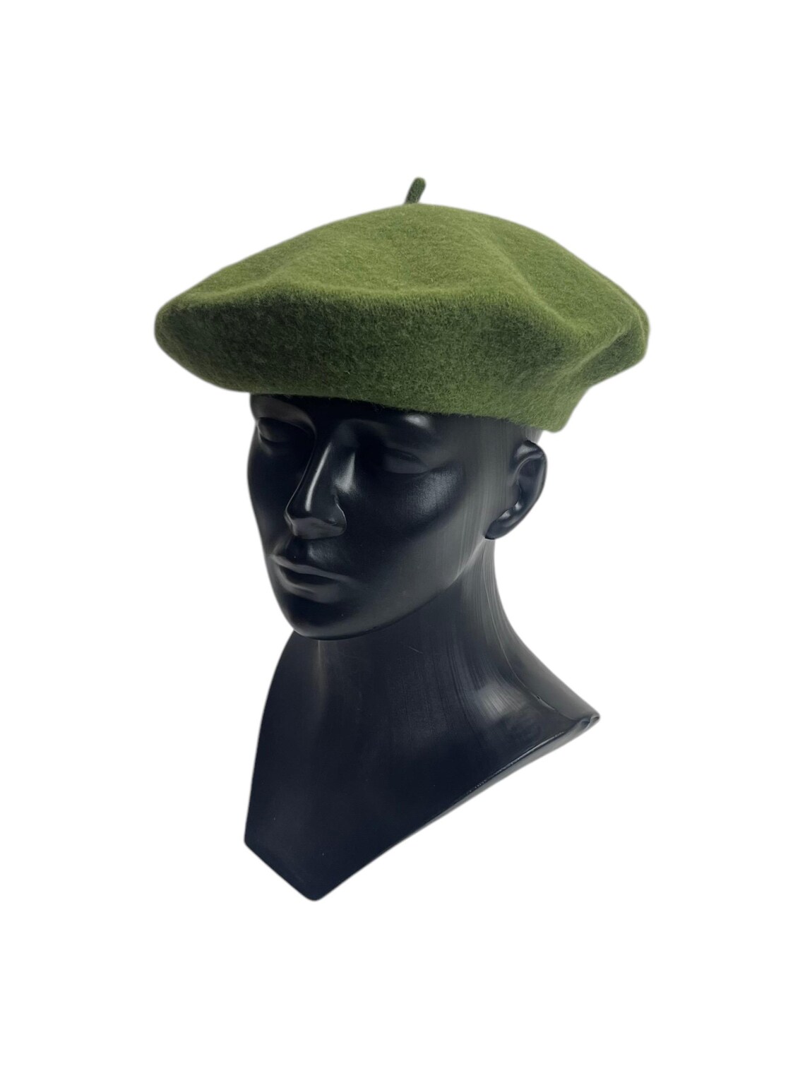 70s / 80s Vintage Wool French Beret in Green - Etsy