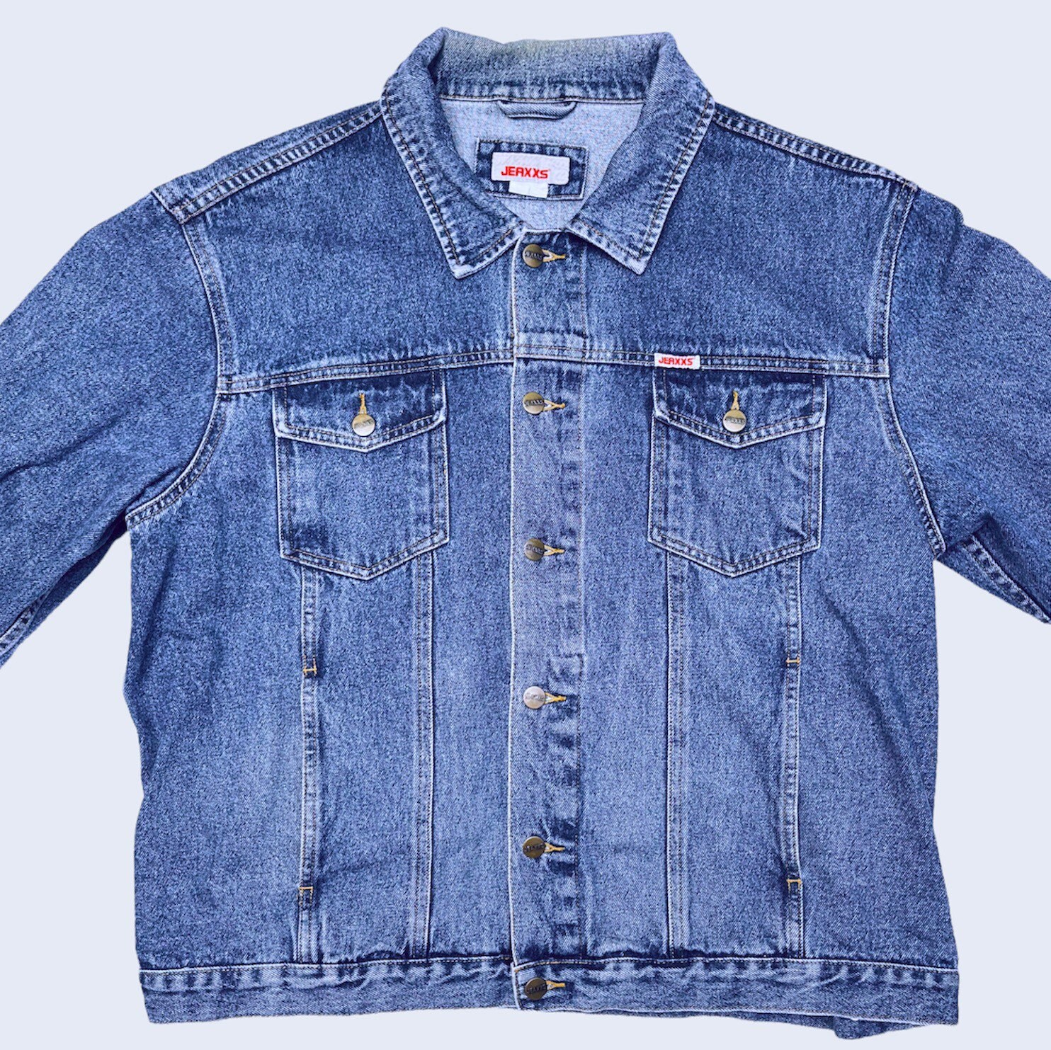 Vintage X Jeaxxs Heavyweight Denim Cropped Jacket Size 46/48 - Etsy