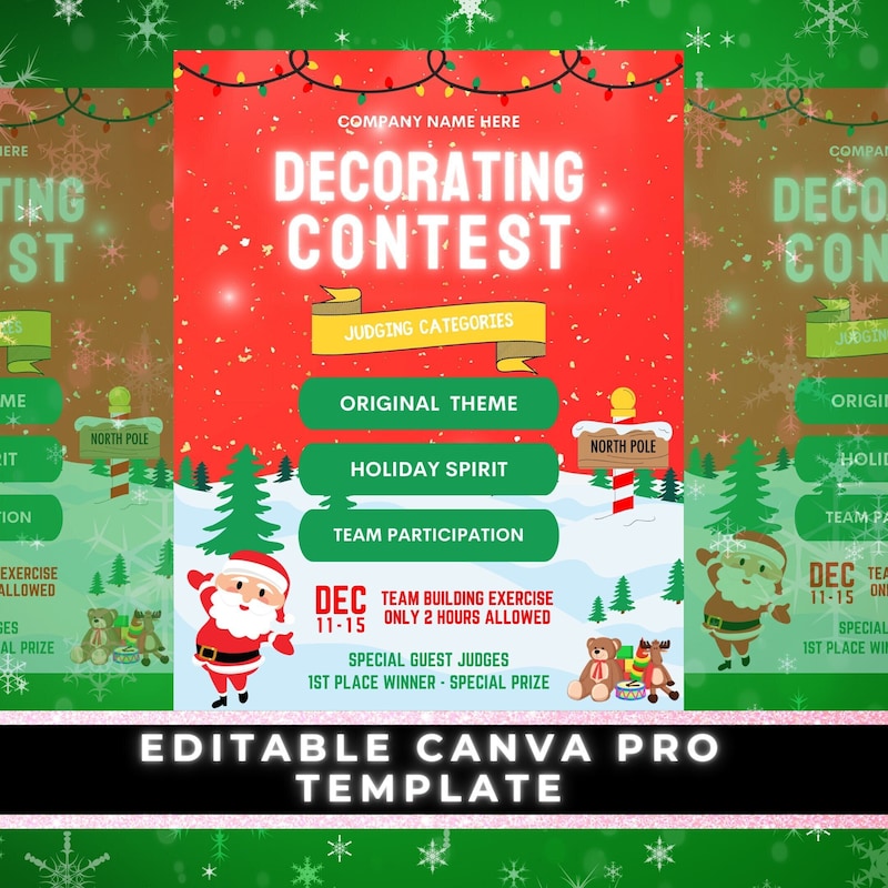 Door Decorating Contest Flyer - Etsy