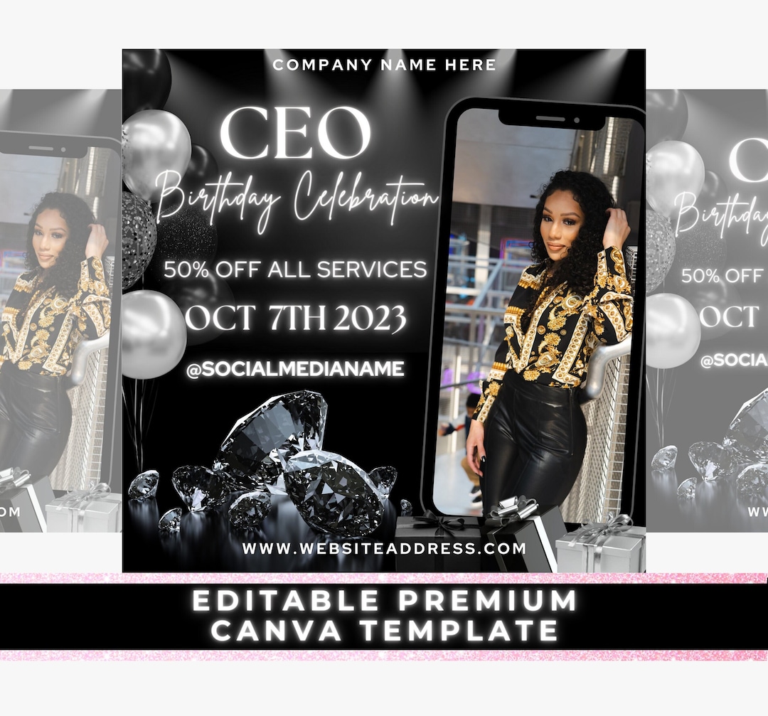 CEO Birthday Sale, CEO Birthday Flyer, Birthday Celebration, Birthday ...