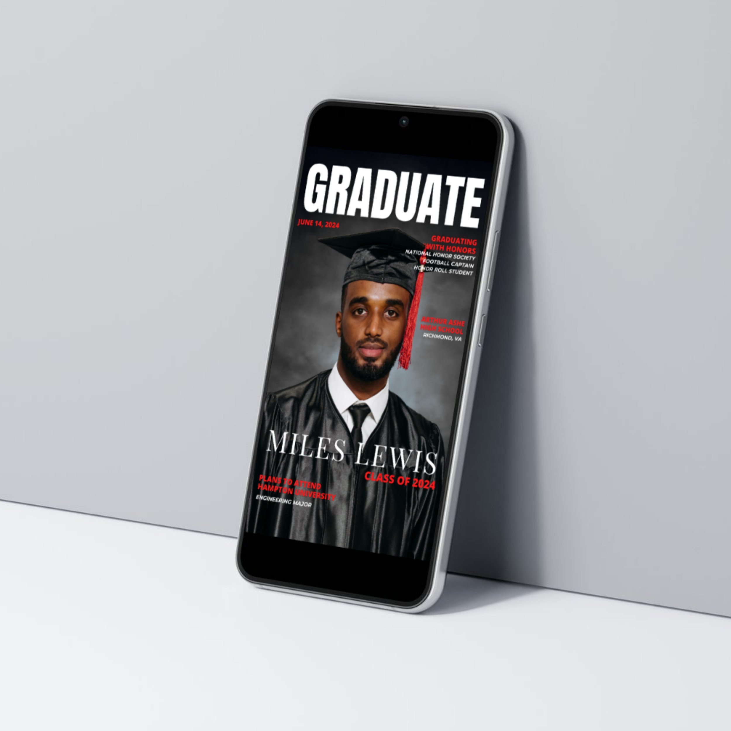 Graduation Magazine Template, Graduation Magazine Cover, Graduation ...