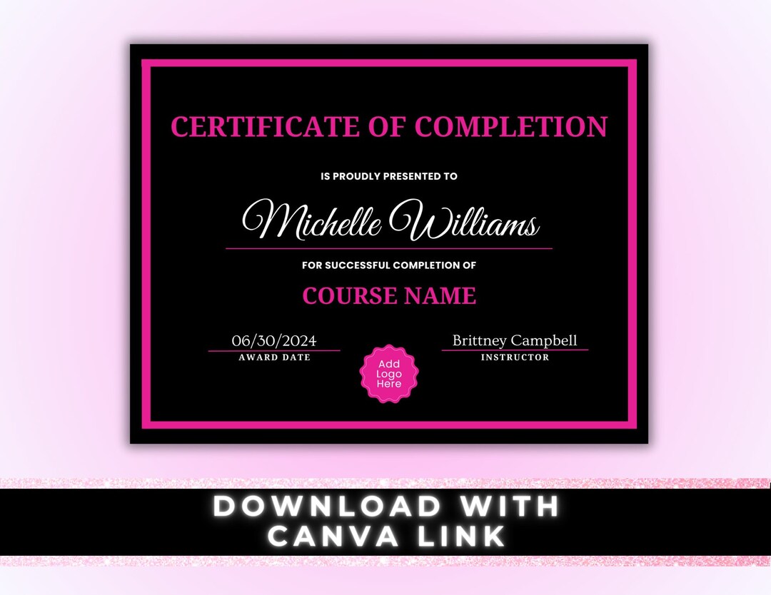 Certificate of Completion, Certificate Template, Certificate of ...