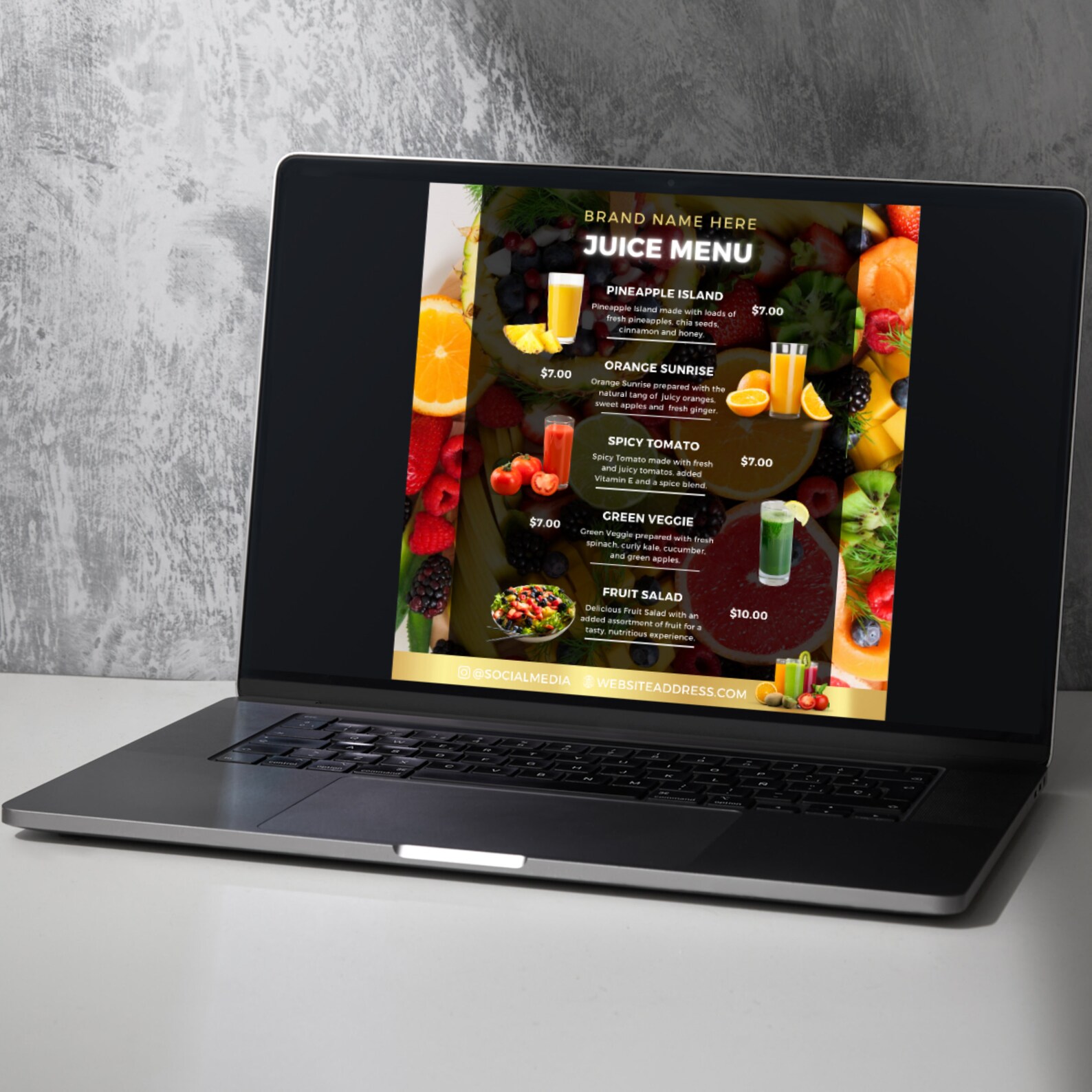 Juice Menu, Drinks Menu Template, Bar Menu, Canva Template, Bartender ...