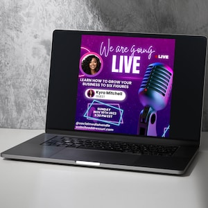 Flyer Podcast, Going Live Flyer, Livestream Flyer, Template Youtube ...