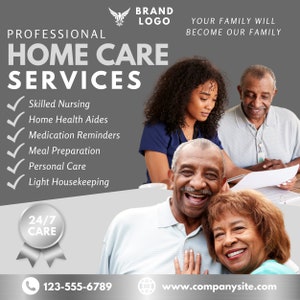 Home Care Flyer Bundle, Home Care Services, Home Care Business, Home ...