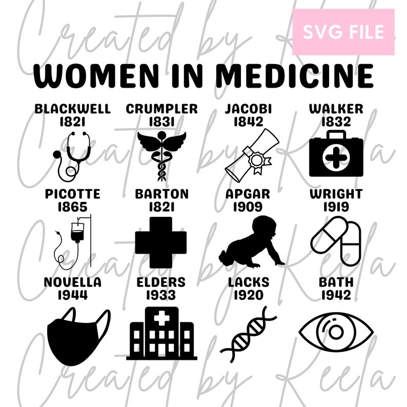 Mujeres en Medicina, Diseños SVG, Doctor SVG, Asistente Médico SVG ...