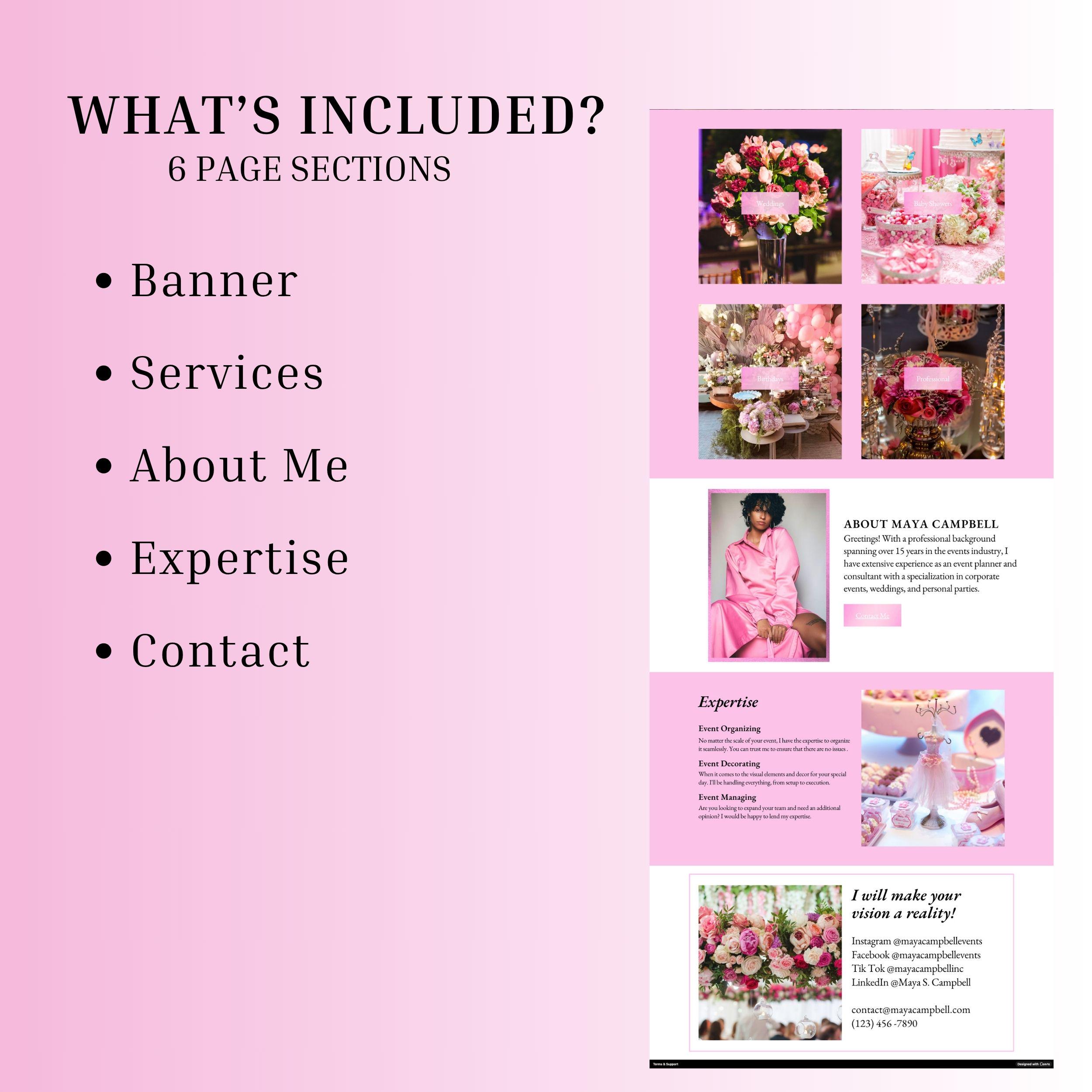 Event Planner, Event Planning, Event Website, Event Planning Template ...